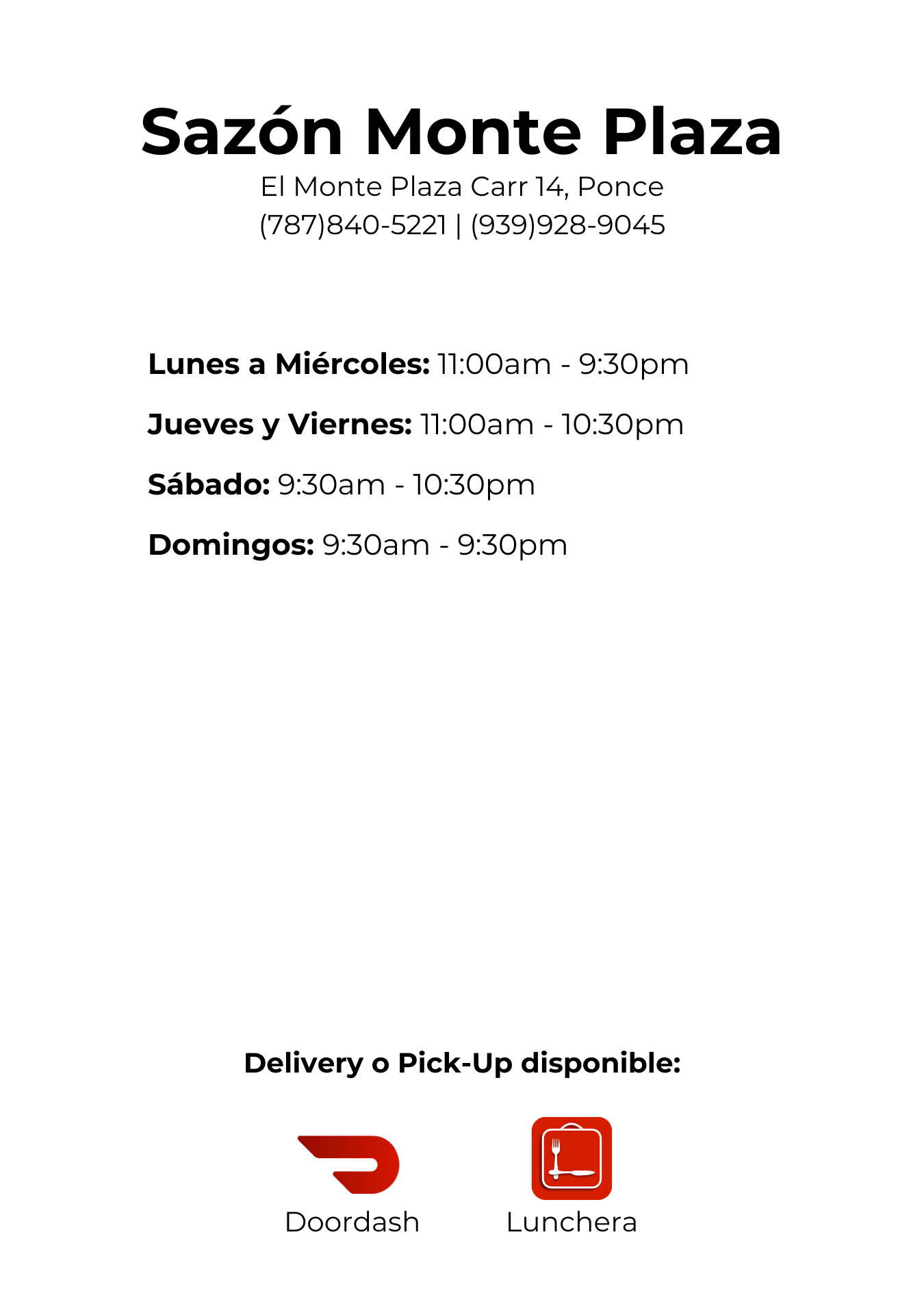 Sazón Monte Plaza – Sazon